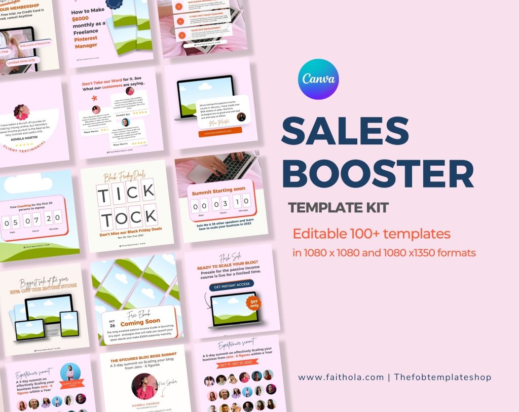 Sales Booster Canva Template Kit